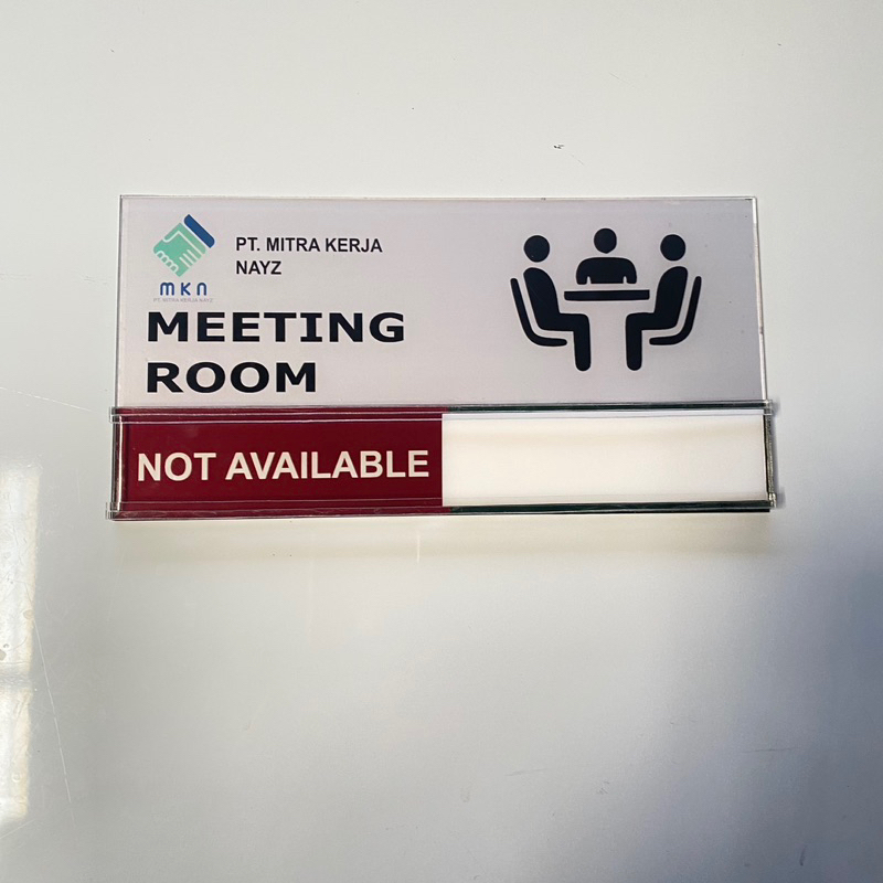 Jual meeting room papan nama akrilik custom nama ruangan | Shopee Indonesia