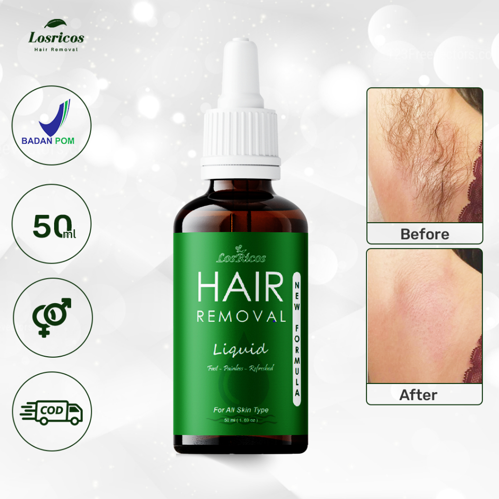 Jual Perontok Bulu Rambut Ketiak Permanen BPOM Losricos Hair Removal ...