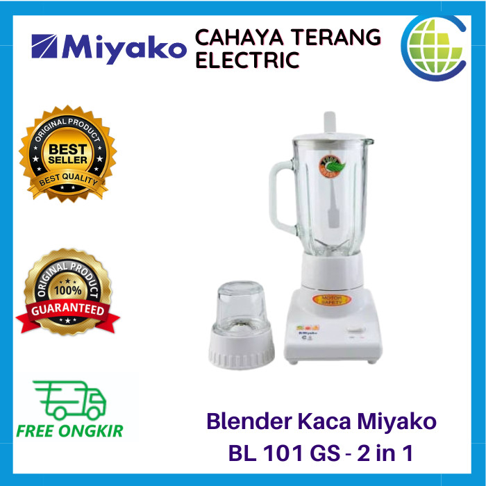 Jual Miyako Blender BL 101GS / BL 101 GS / BL101GS Blender Kaca 2 in 1 ...