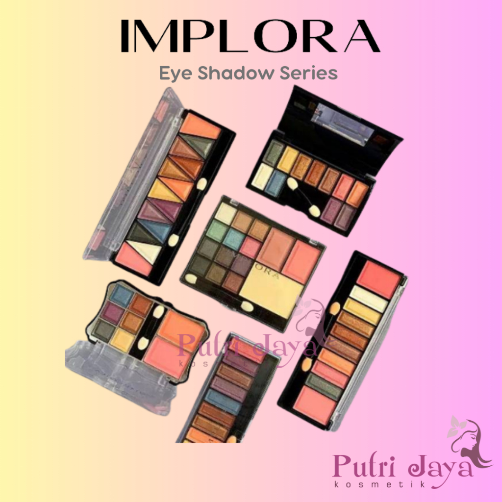 Jual IMPLORA Eyeshadow Pallete + Blush On ( palet eye shadow ) Palette | Shopee Indonesia