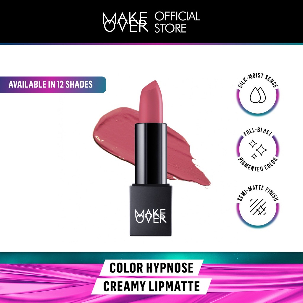 Jual MAKE OVER Color Hypnose Creamy Lipmatte Indonesia / Lipstick 4.3g ...