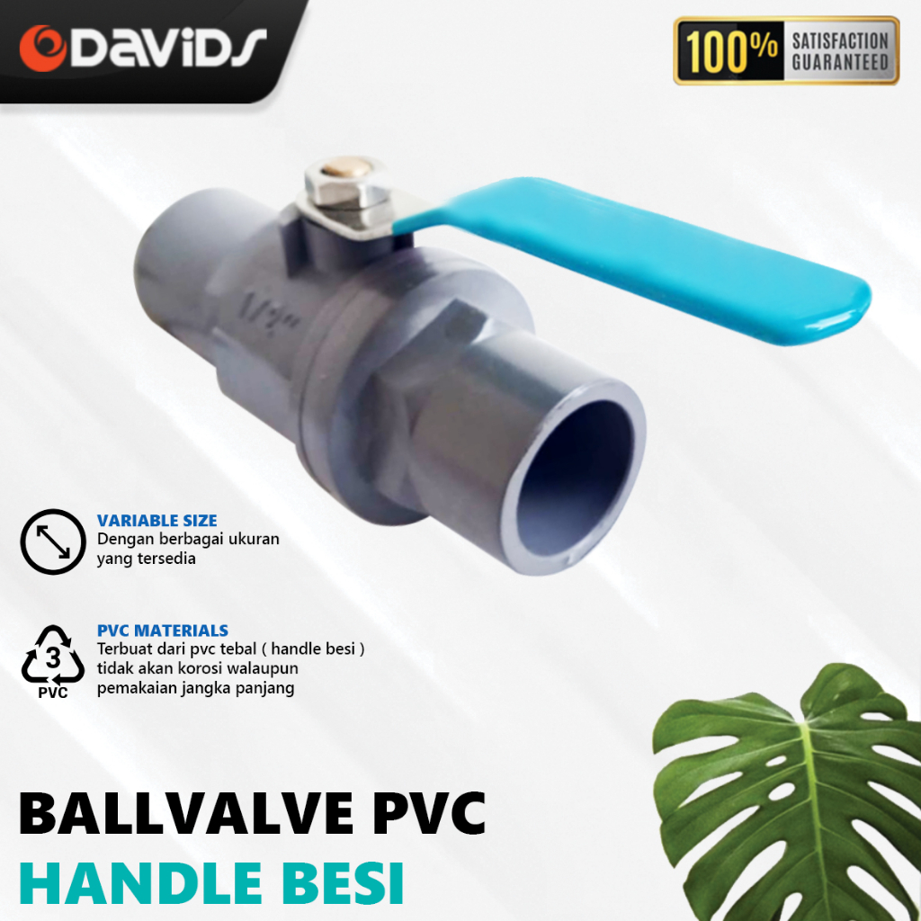 Jual Stop Kran Ball Valve Ballvalve Pvc Gagang Besi Gomeo | Shopee Indonesia