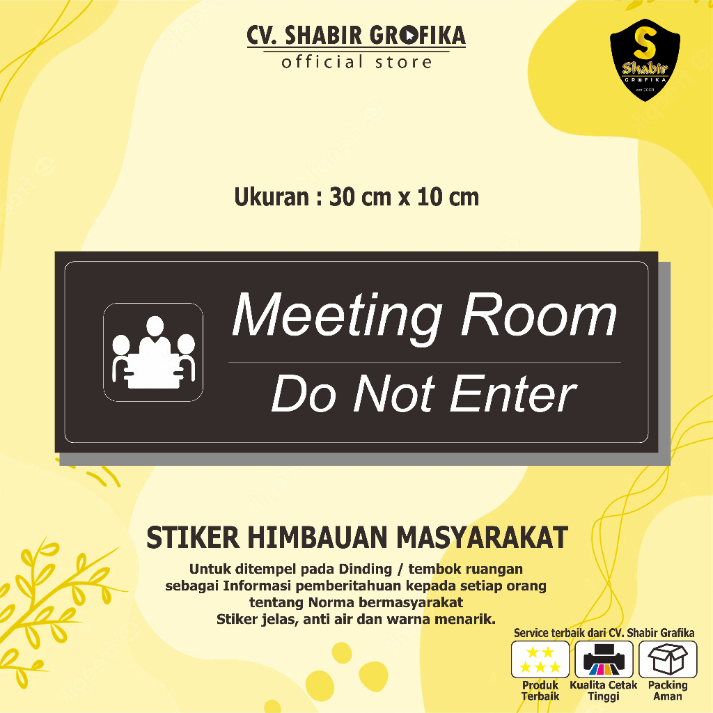 Jual STIKER MEETING ROOM | Shopee Indonesia
