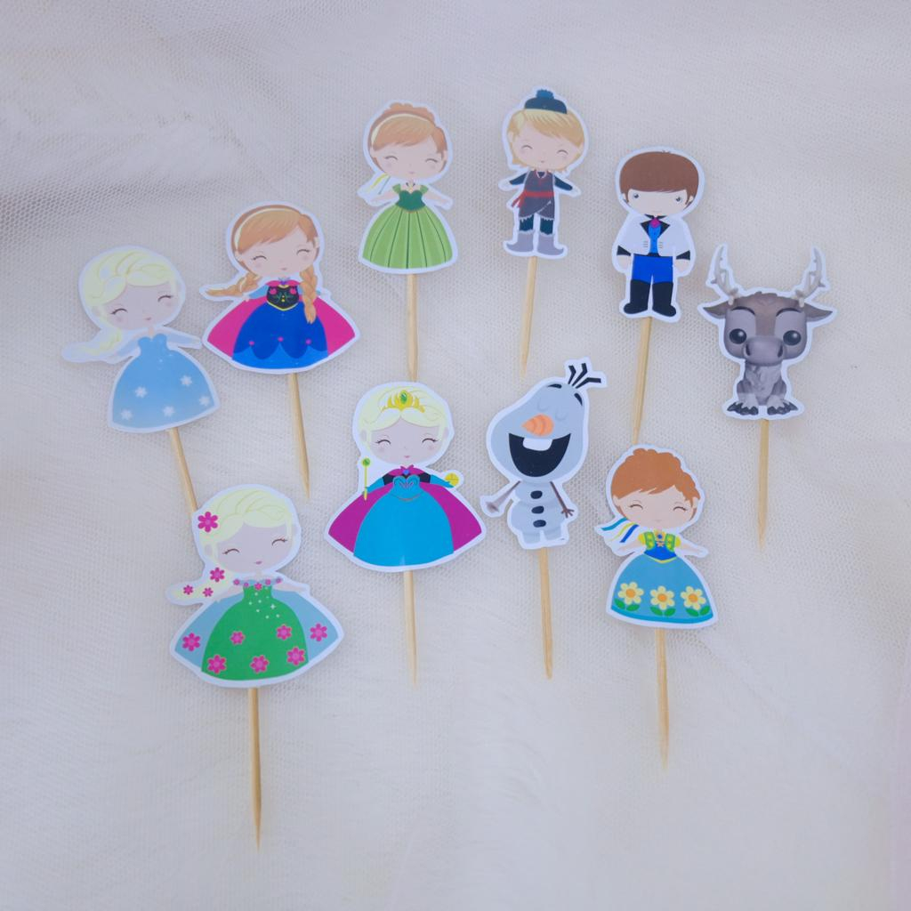 Jual Topper Cupcake Birthday - Hiasan Kue Ulang Tahun - Frozen Chibi ...