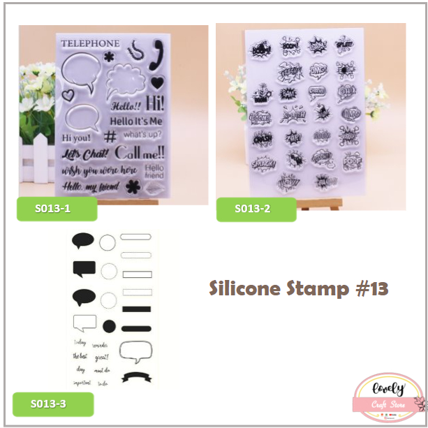 Jual LovelyCraftStore | S 13 Silicone Stamp Transparent Silicone rubber ...
