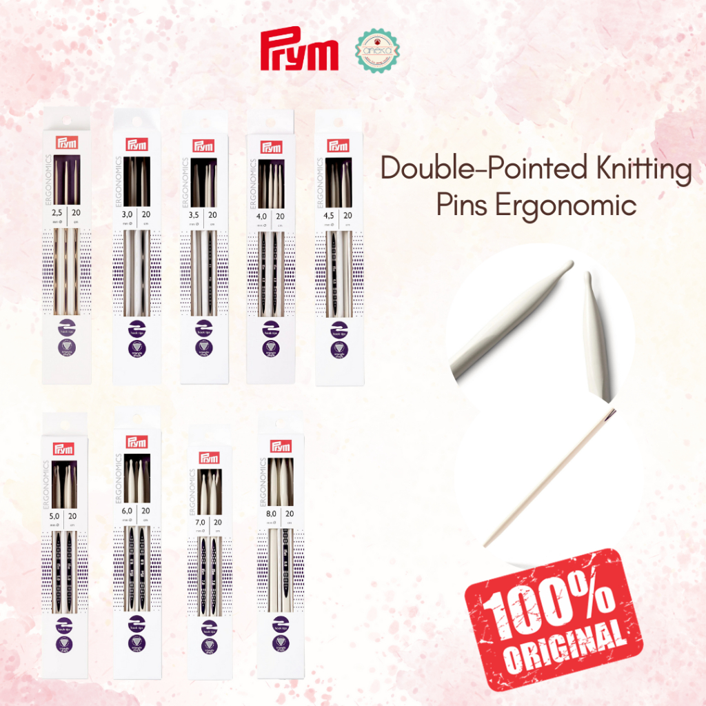Jual Prym - Double Pointed Knitting Needle Pins Ergonomics 20 cm ...
