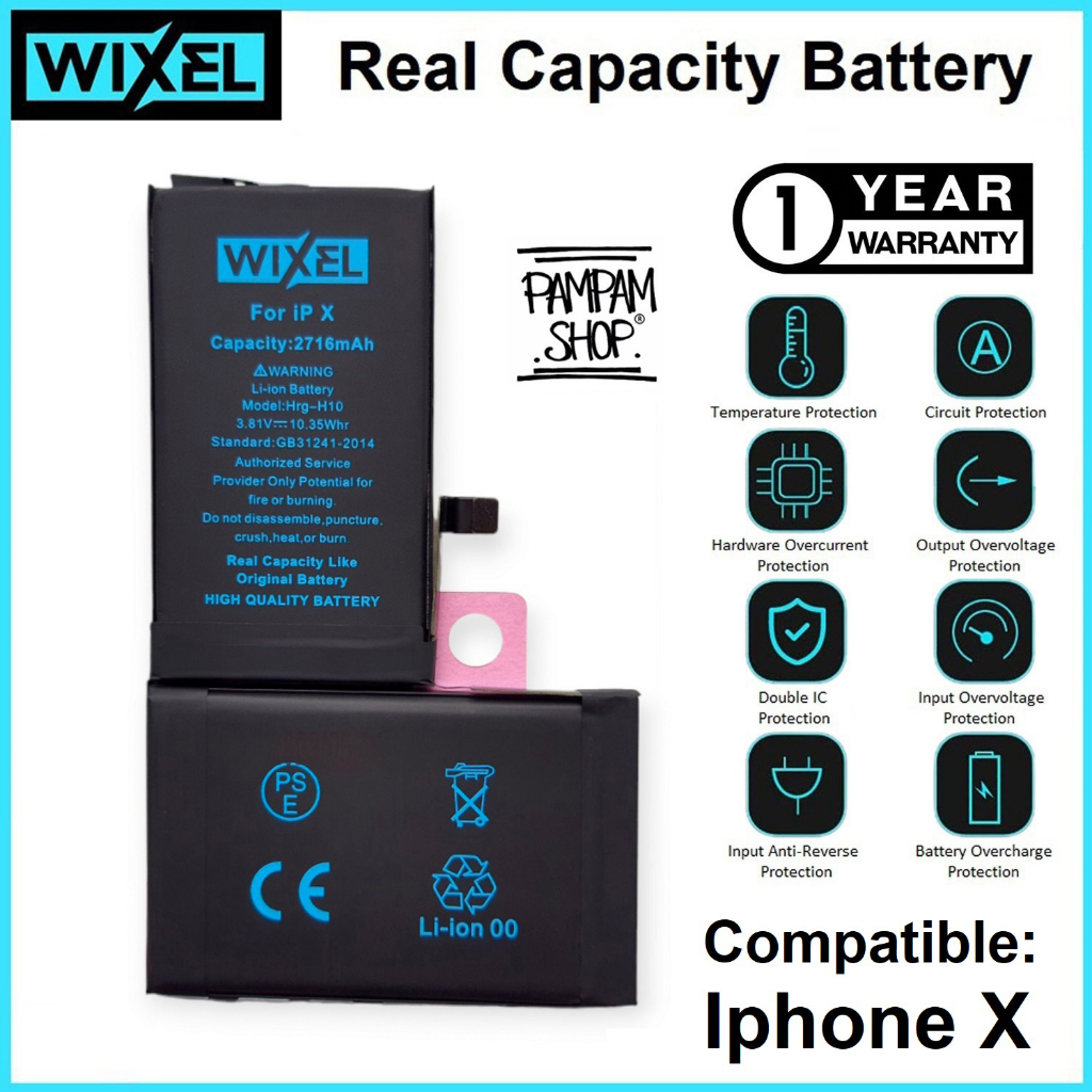 Jual WIXEL ORIGINAL Baterai Iphone X Batre Batrai Battery Dual Double ...
