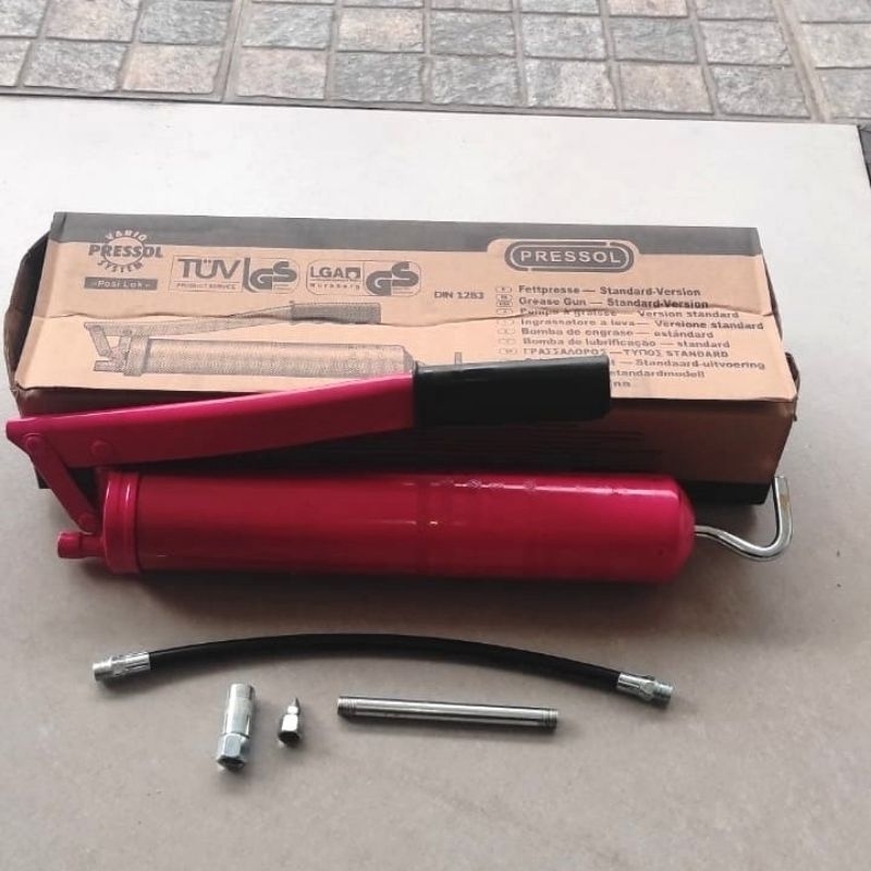 Jual GREASE GUN POMPA GEMUK TANGAN PRESSOL 500 CC | Shopee Indonesia