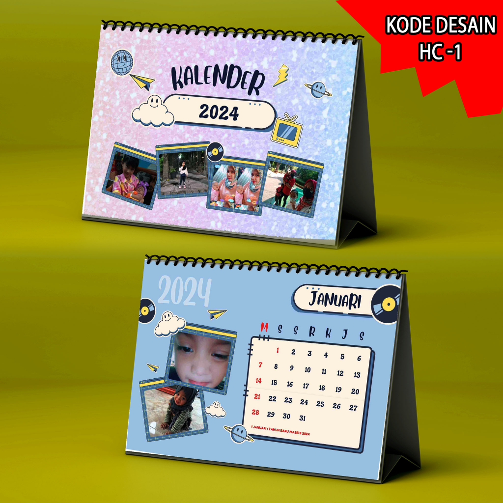 Jual Kalender 2024 - Kalender Dinding 2024 - Kalender Custom Foto ...