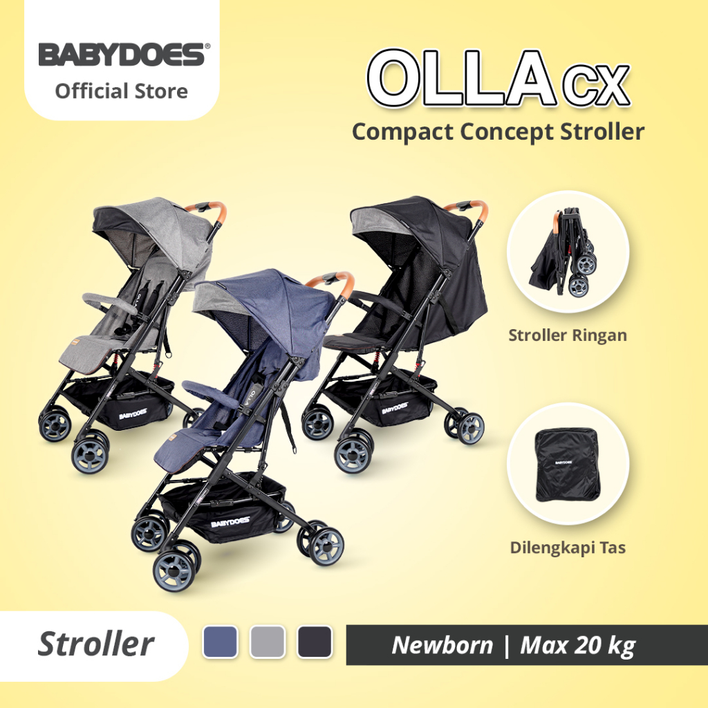 Jual BABYDOES STROLLER CH-SY 314 SN OLLA CX COMPACT SUSPENSION | Shopee ...