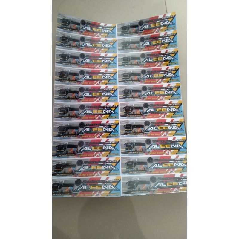 Jual stiker bus telolet Aleena asli anti air isi 10pcs | Shopee Indonesia