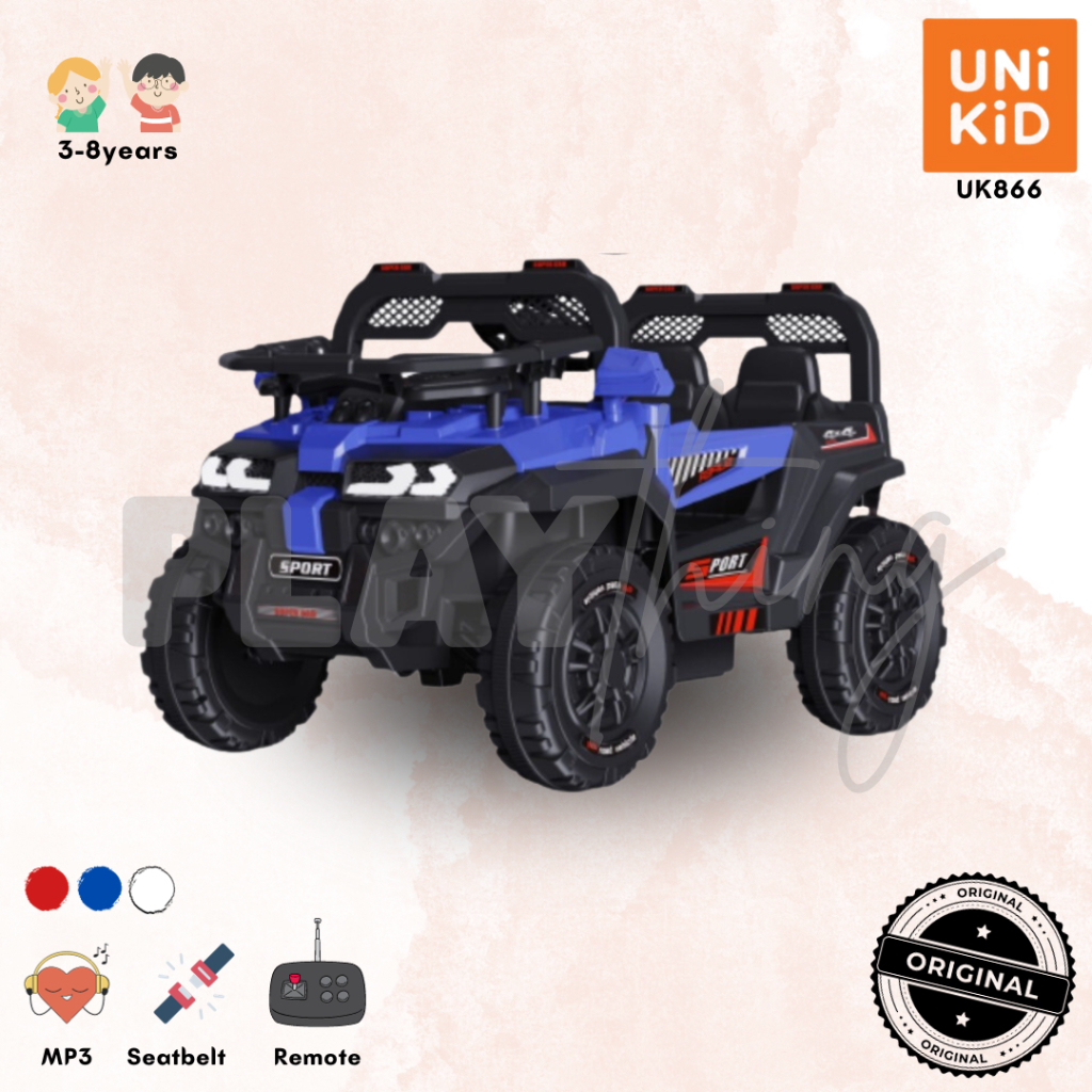 Jual Mainan Mobil Aki Anak UNIKID Kids Jeep Wrangler UK866 | Shopee ...