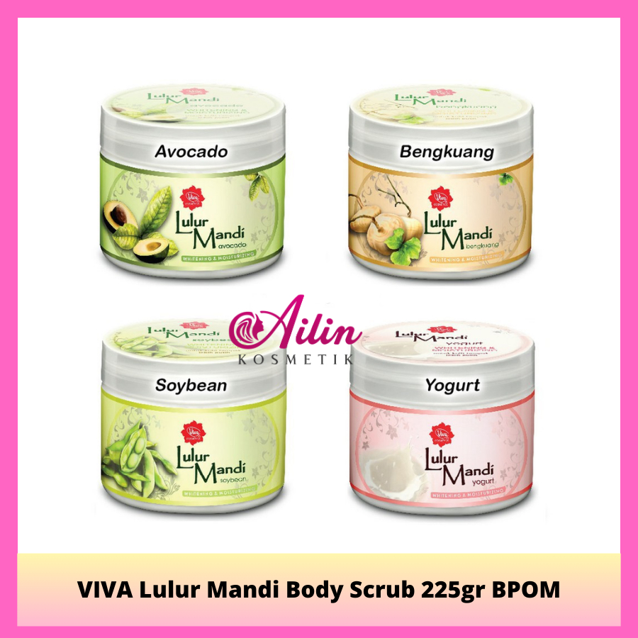 Jual AiLiN VIVA Lulur Mandi Body Scrub 225gr BPOM / Lulur Badan ...