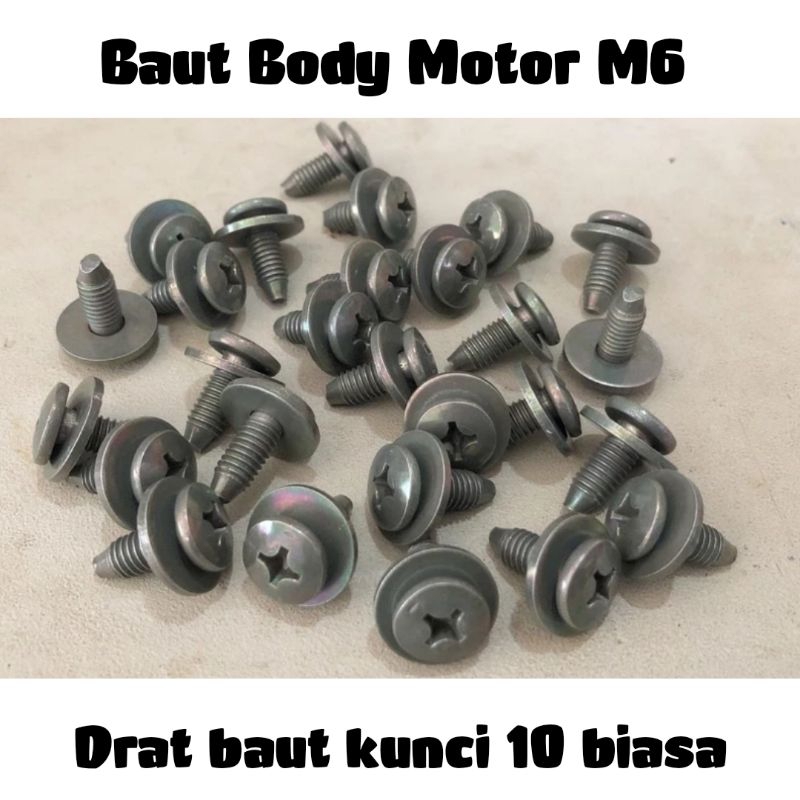 Jual Baut Body Motor M 6 atau baut 10 | Shopee Indonesia