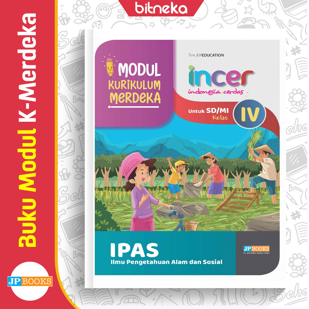 Jual Buku Modul Soal IPAS SD/MI Kelas 4 Incer Kurikulum Merdeka - JPBOOKS | Shopee Indonesia