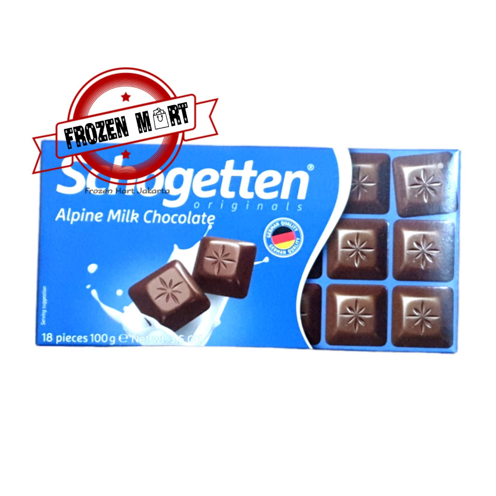 Jual SCHOGETTEN Original Alpine Milk Chocolate / Coklat 100Gr | Shopee ...