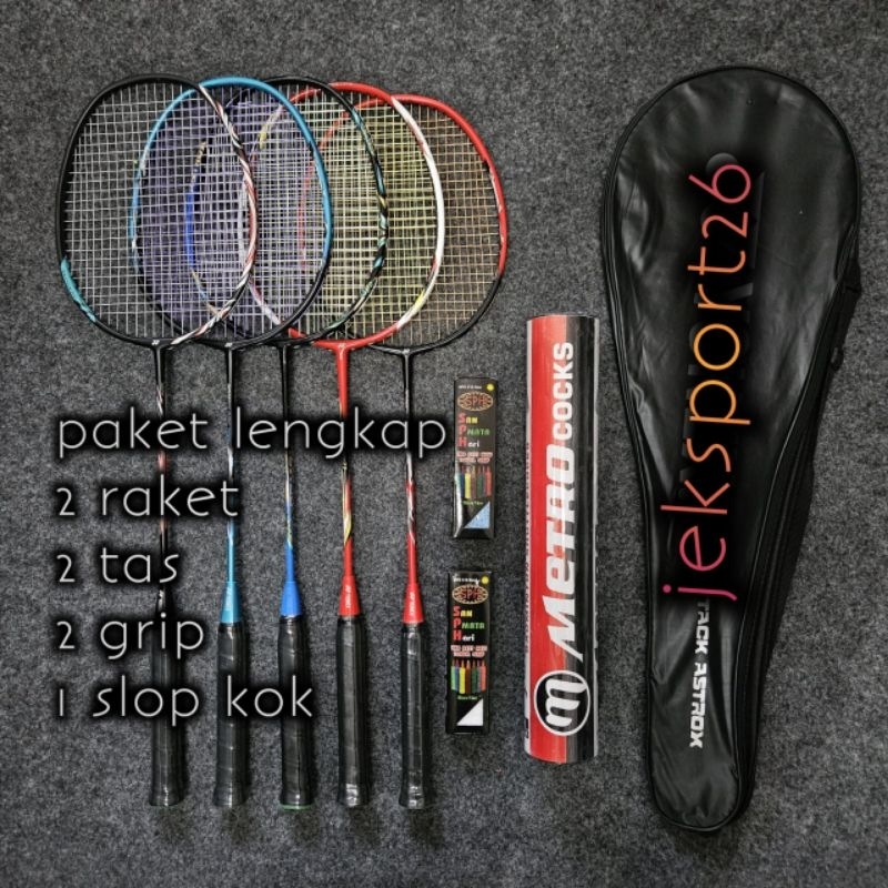 Jual RAKET BADMINTON IMPORT LENTUR DEWASA SATUAN DAN PAKET LENGKAP ...