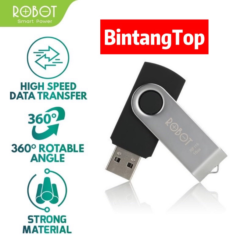 Jual Flashdisk ROBOT USB 2.0 4GB , 8GB , 16GB , 32GB (RF104, RF108, RF116, RF132) 100% ORIGINAL ...