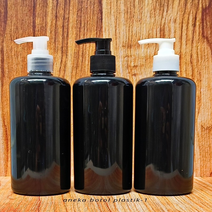 Jual Botol 500ml Pump Lotion Ulir N28 Bahan Pet / Botol Pump 500ml Hitam Model Br / Botol ...