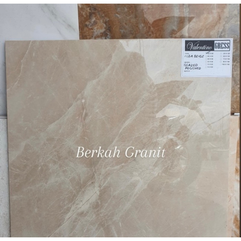 Jual Granit lantai merk Valentino gress 60x60 Alba Beige kw 1 | Shopee ...