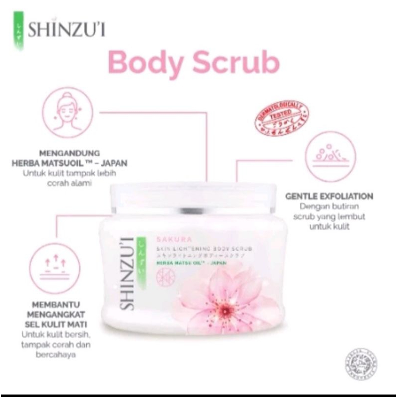 Jual Shinzu'i body scrub/lulur sakura 200gr | Shopee Indonesia