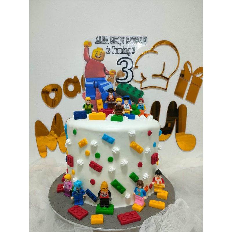 Jual Cake Ulang Tahun Lego/kue Ulangtahun Custom | Shopee Indonesia