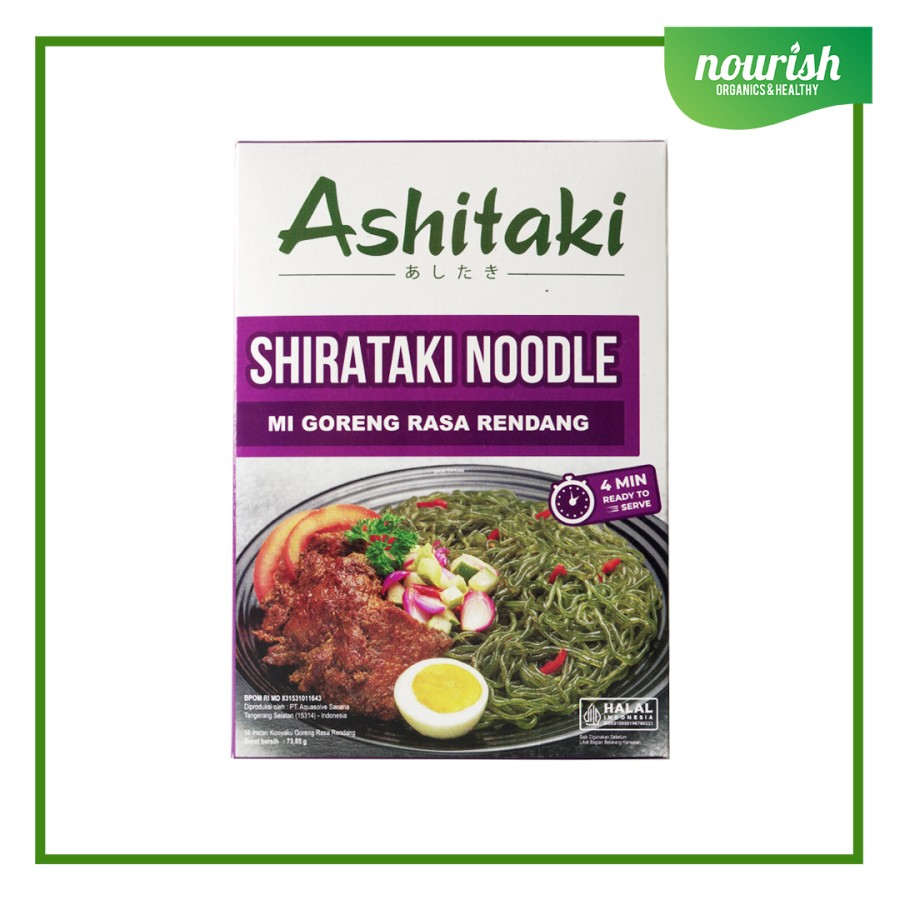 Jual Ashitaki Shirataki Noodle/ Mie Goreng Rasa Rendang/ Mie Rendah ...