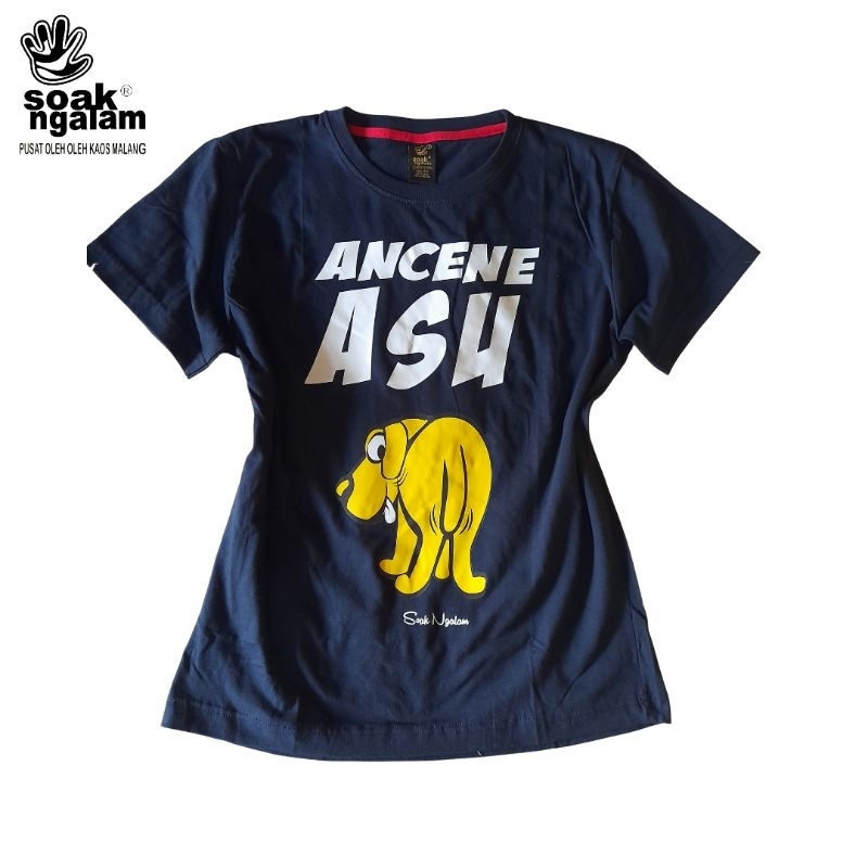 Jual OLEH OLEH KAOS KHAS MALANG, KAOS ANCENE ASU BY SOAK NGALAM ...