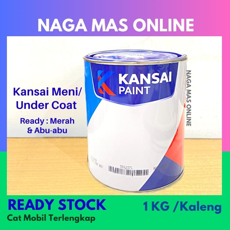 Jual KANSAI CAT DASAR ANTI KARAT BESI 1 KG MERAH DAN ABU / KANSAI RED ...
