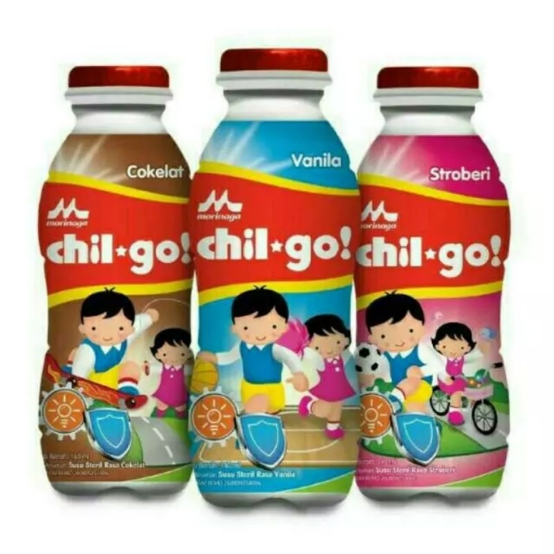 Jual MORINAGA CHIL-GO SUSU UHT CAIR / CHILGO BOTOL 130 ml VANILA, STROBERI, COKELAT | Shopee ...