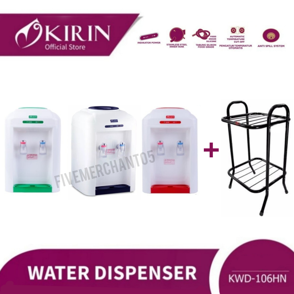 Jual Dispenser Air Galon Kirin KWD 106 Hot & Normal Dispenser Kirin 106 ...