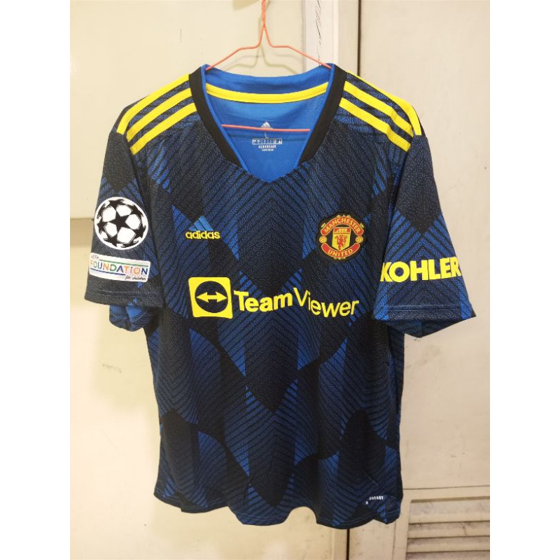 Jual Official 3rd manchester united ucl 21-22 smlxl dan 2 patch ucl ...