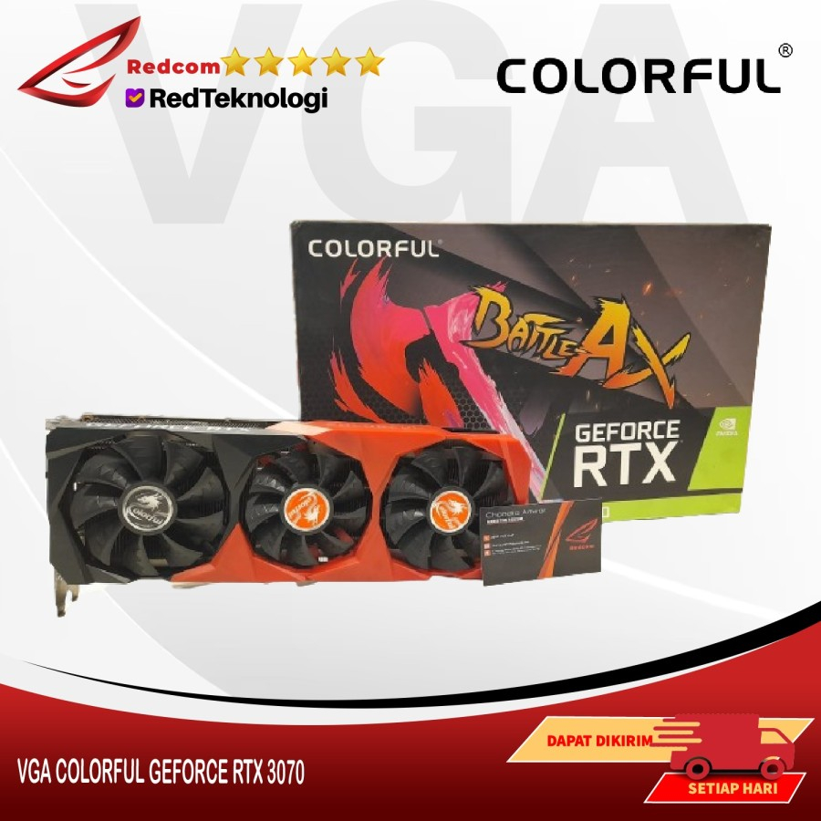 Jual VGA COLORFUL GeForce RTX 3070 Battle AX 8GB DDR6 | Shopee Indonesia