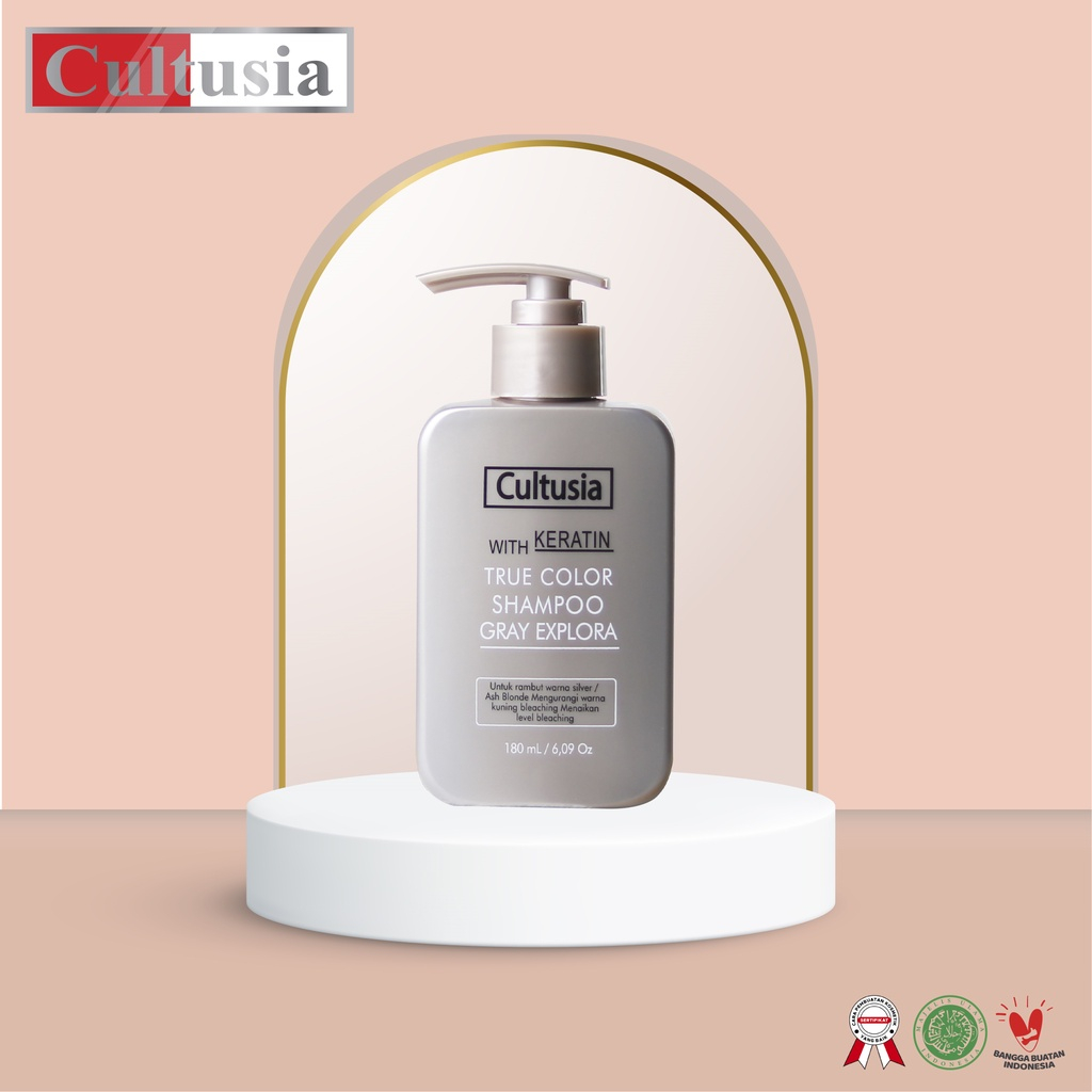 Jual CULTUSIA Shampoo Silver / True Color Shampo Grey Explora 180 ML ...