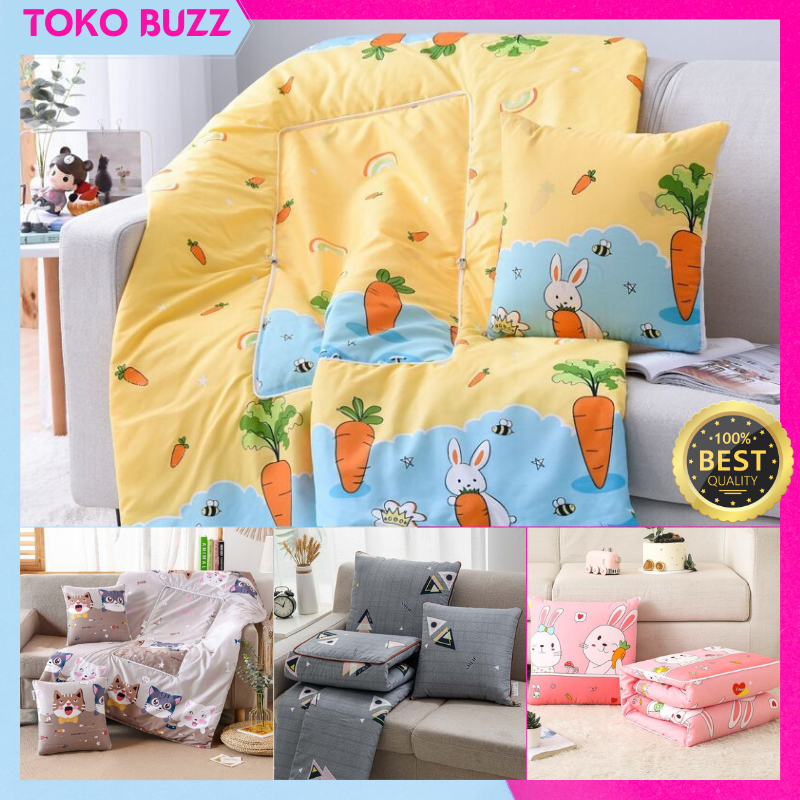 Jual BALMUT Bantal Selimut Kepala Tidur Travel Dewasa Anak Bisa Lipat ...