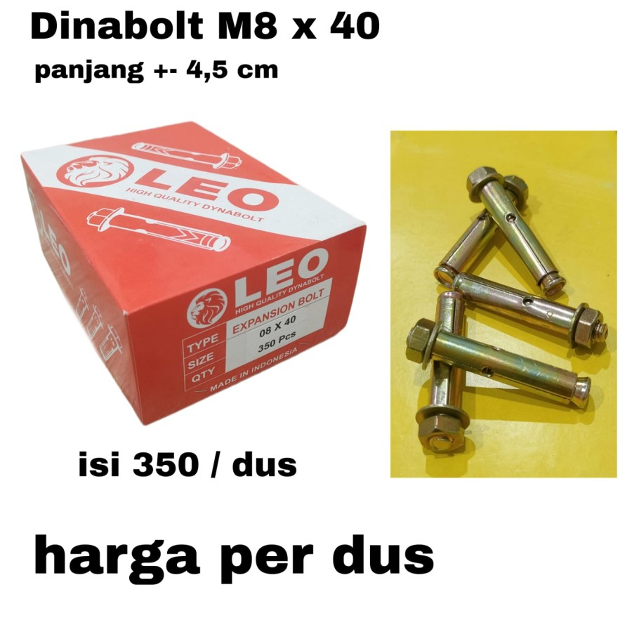 Jual Dinabolt LEO 8 x 40 / dinabolt murah / dinabolt per dus | Shopee ...
