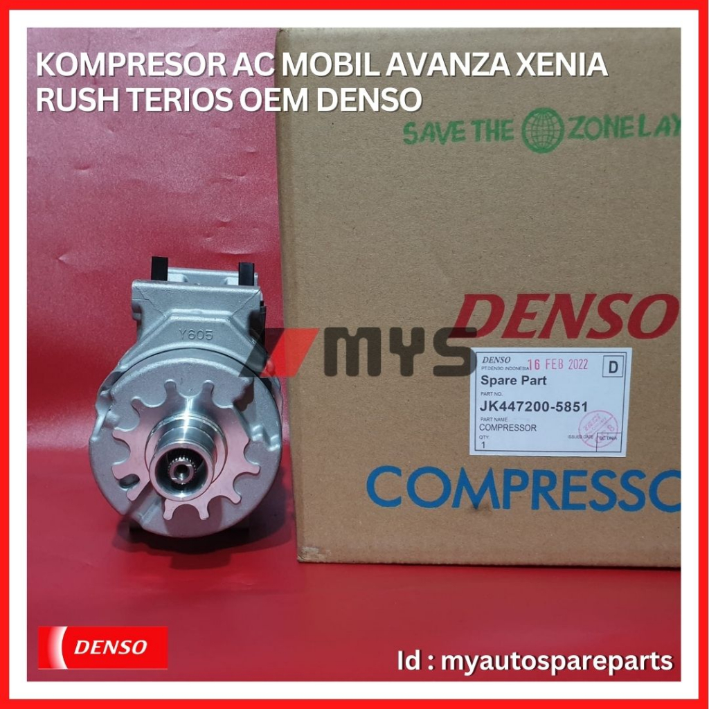 Jual KOMPRESOR AC Mobil Avanza Xenia 1300cc Rush Terios Vios Yaris ...