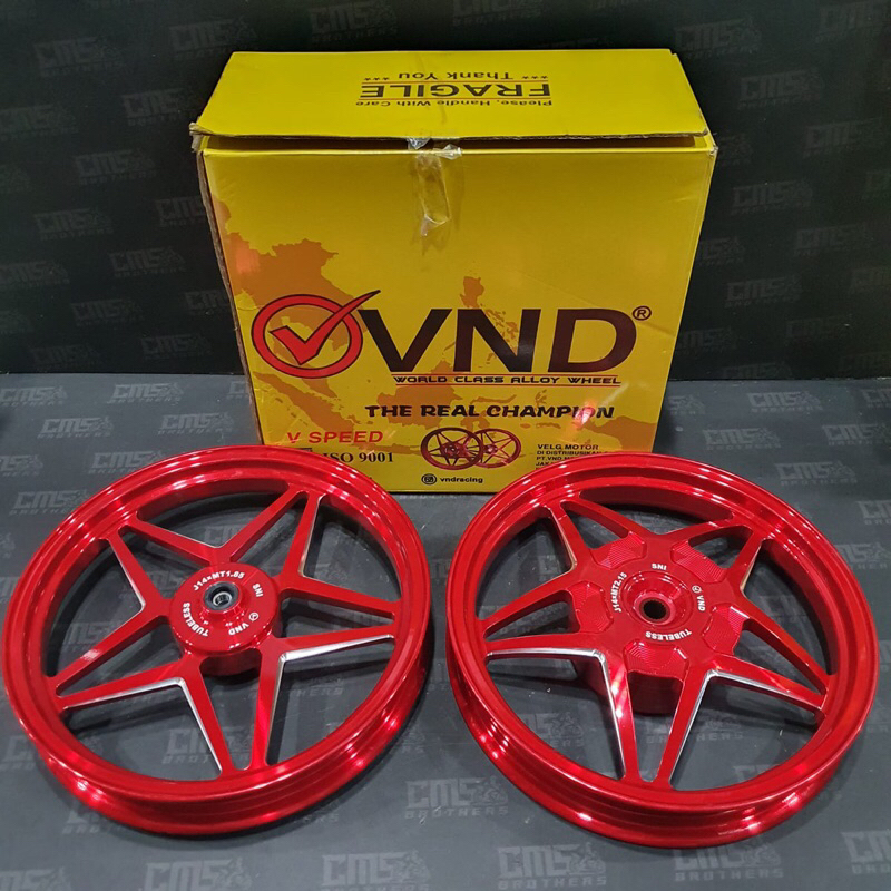 Jual Velg Velek VND Racing V Speed Bintang Honda Vario 125 150 Merah ...