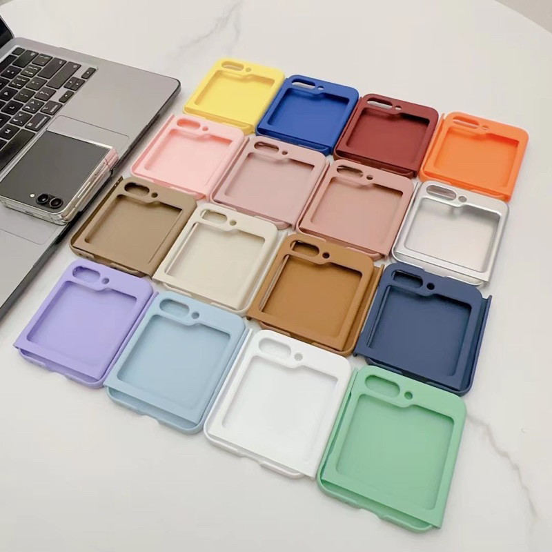 Jual Casing Korean Colorful Full Cover Hard Case Samsung Z Flip 5 ...