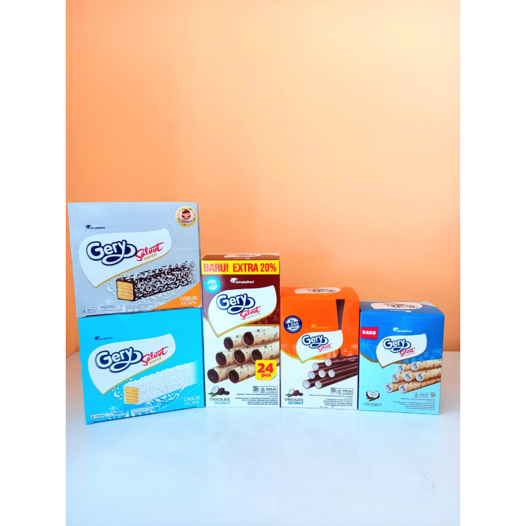 Jual .Garuda Food Snack garuda gery Salut Coconut Roll, Gery wafer ...