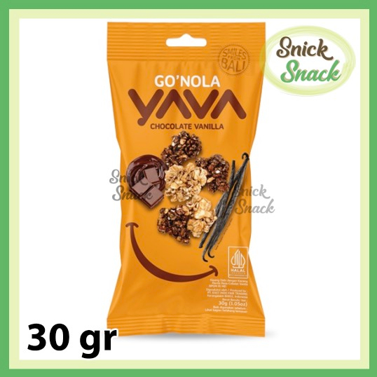 Jual YAVA Granola Gonola 30 gr Snack Cemilan Sehat Rasa Chocolate ...