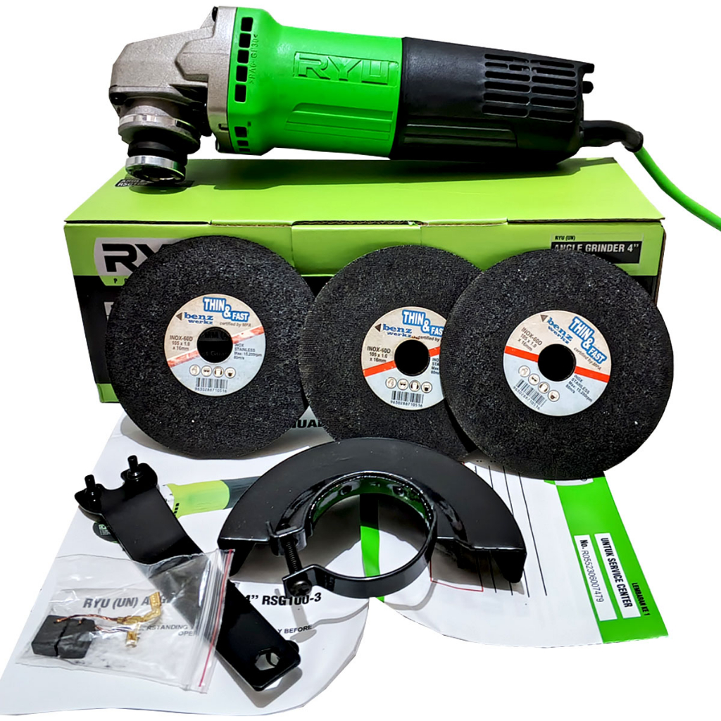 Jual ORIGINAL TEKIRO RYU RSG 100-3 Mesin Gerinda Tangan 4 inch - Angle Disc Grinder | Shopee ...