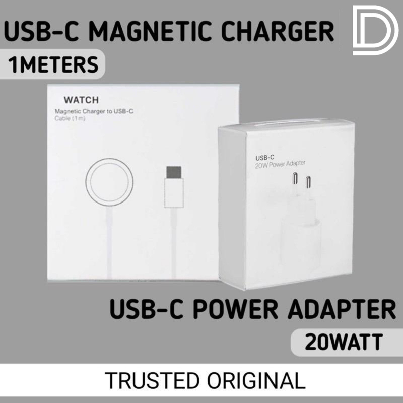 Jual CHARGER BUNDLING KABEL CHARGER WATCH SERIES 7 - 8 / Magnetic Watch ...