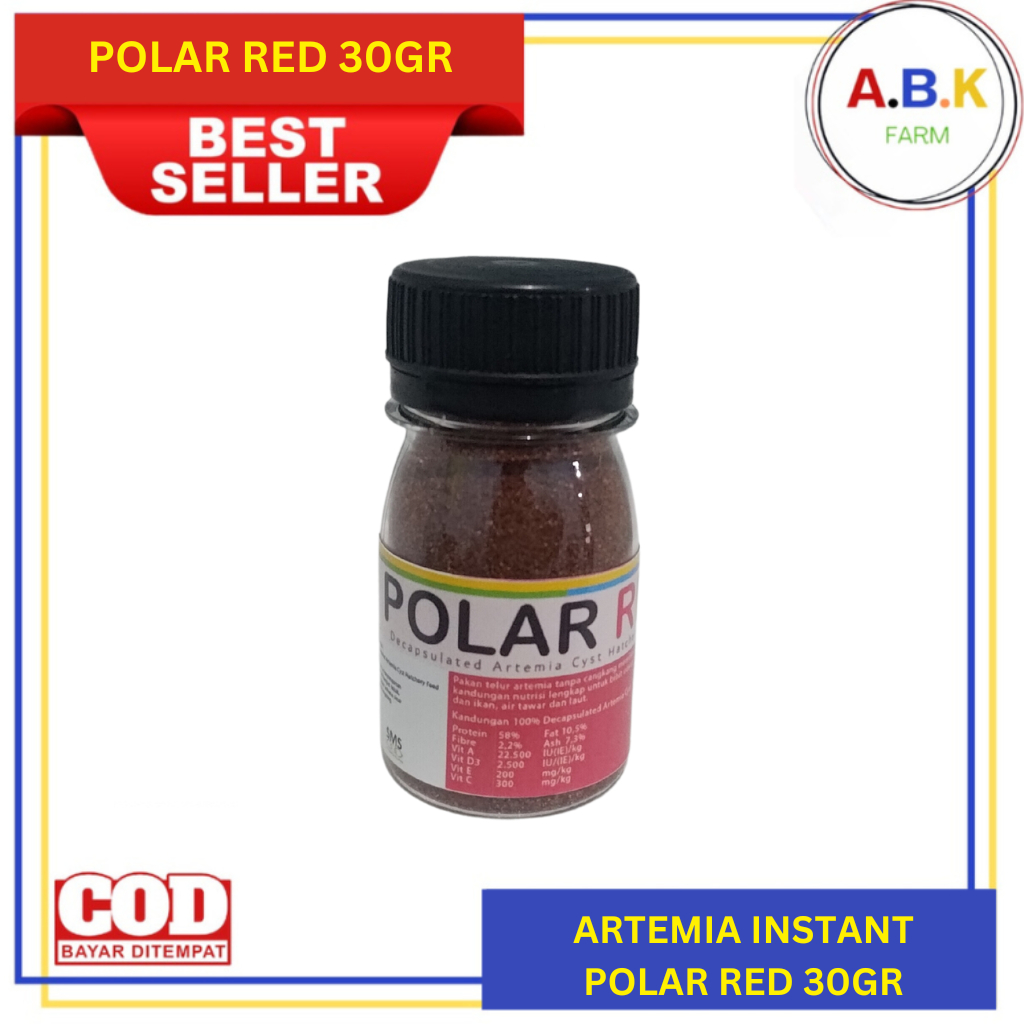 Jual Artemia Polar Red Arthemia Instant Burayak Ikan Hias Kecil ...
