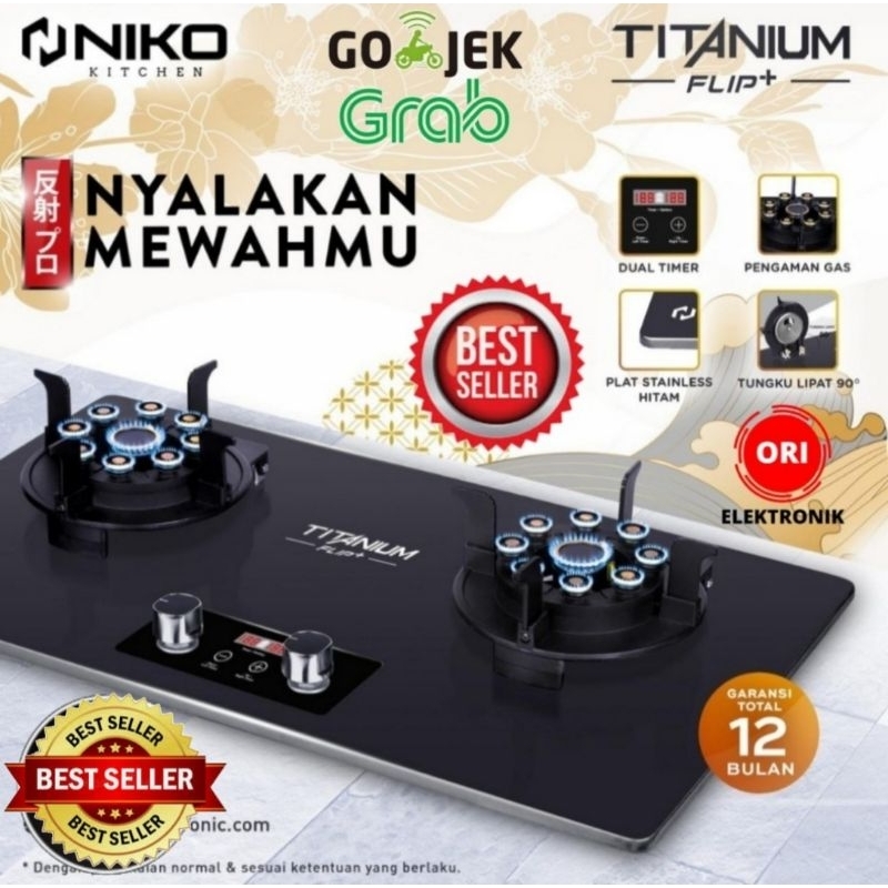 Jual NIKO KOMPOR GAS TANAM 2 TUNGKU LIPAT TIMER DIGITAL TITANIUM PLUS ...