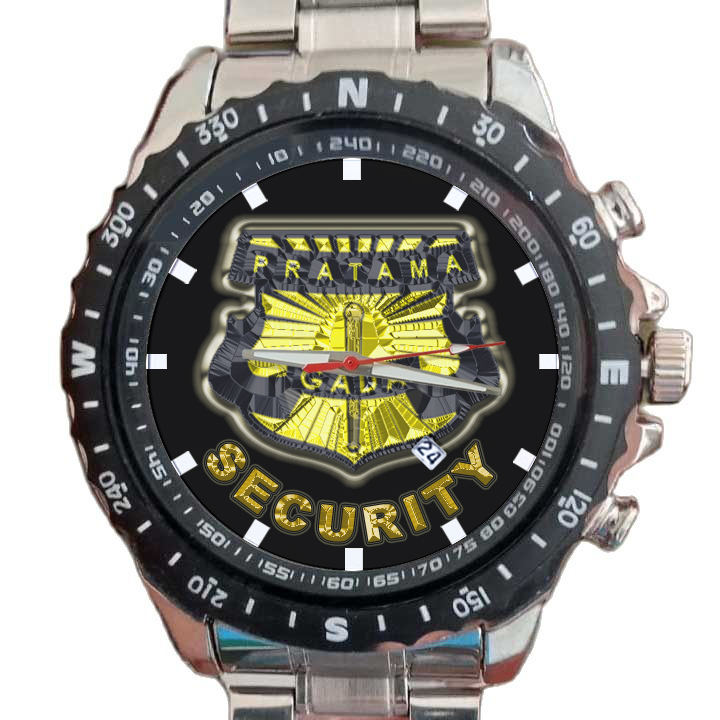 Jual Security / Satpam Gada Pratama art 3 Keren Background STIKER Jam ...