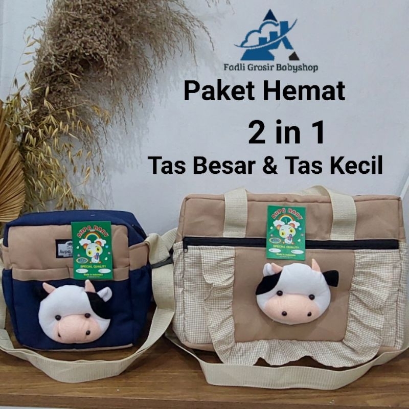 Jual Paket Hemat (2 in 1) Tas Bayi Besar Fadli Boneka Sapi Dan Tas ...