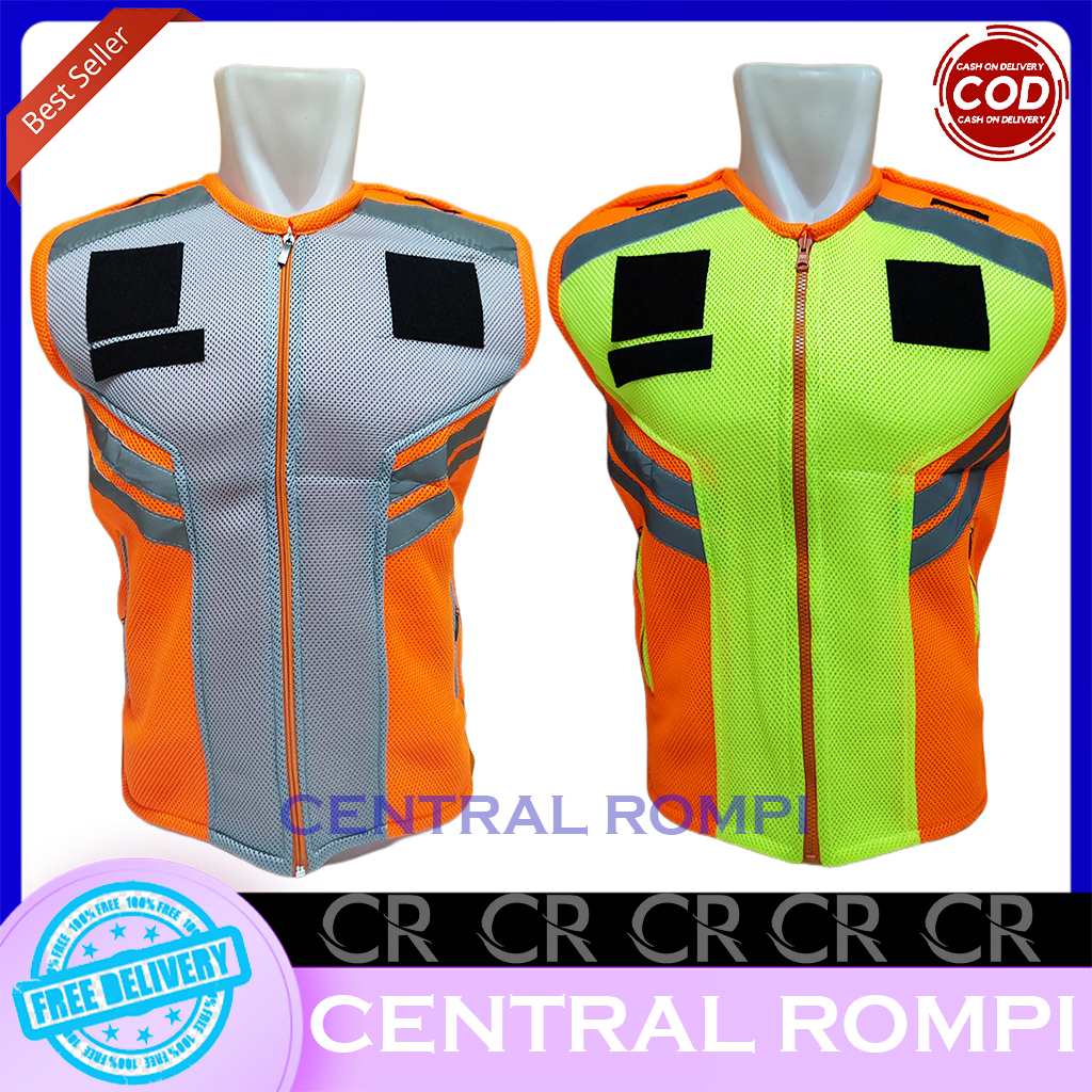 Jual Rompi Safety Bahan Double Mesh/Rompi Proyek/Rompi K3/Rompi ...