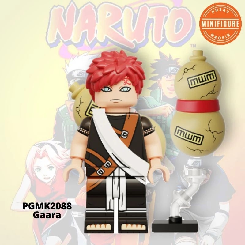 Jual Mainan Balok Ninja Shinobi Sunagakure Figure Gaara Temari Full ...