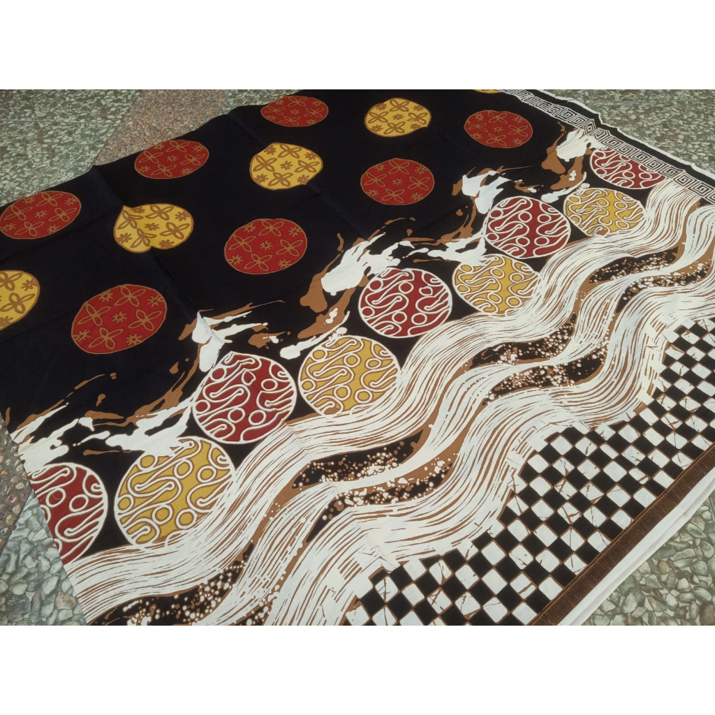 Jual Kain Batik SOLO motif galaran bola catur warna pastel | Shopee ...